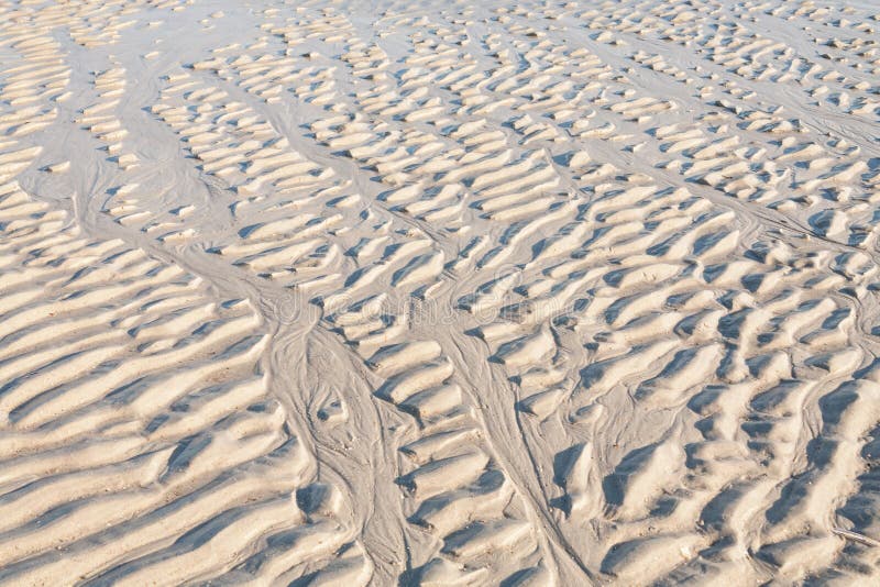Sand ripples on the beach stock image. Image of sand - 68761467