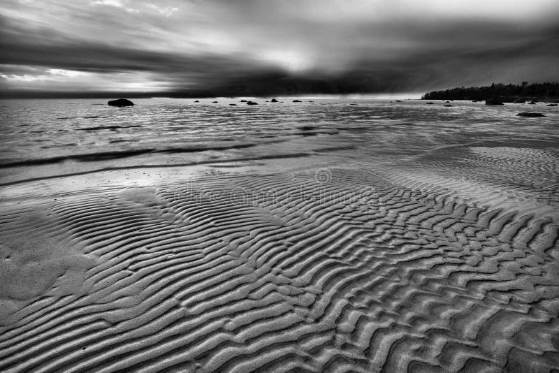 Sand Ripples Beach stock photo. Image of environment - 123496742