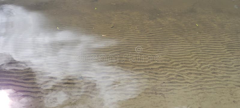 Sand Ripples Under the Water Stock Photo - Image of ripples, shore ...