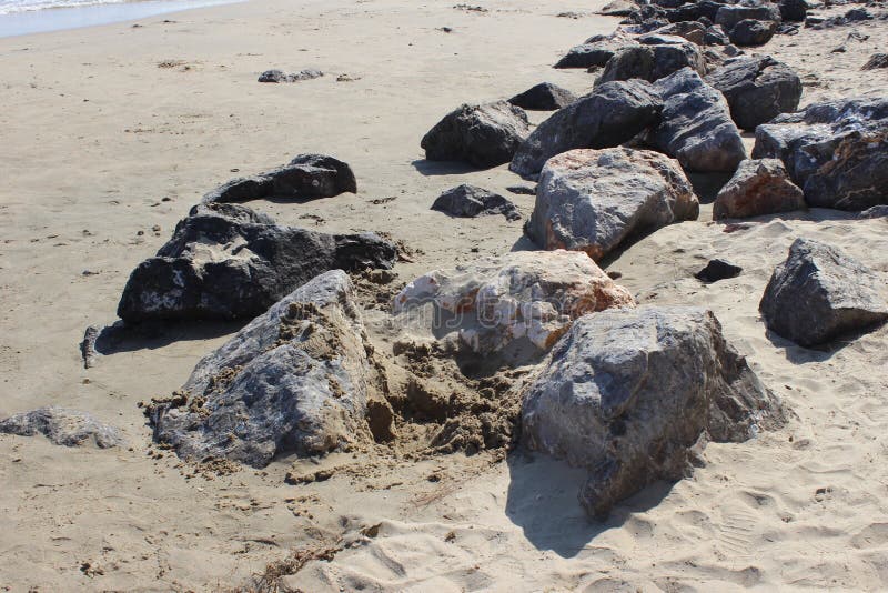 Sand and rock. stock photo. Image of stones, rock, background - 106998468