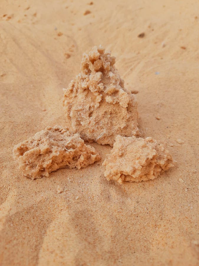 Sand Rocks in Sand Dunes on Desert Stock Photo - Image of wonderful ...