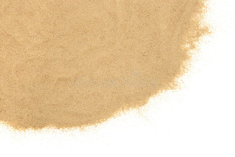 Sand Shape Isolated on White Background Stock Photo - Image of sandy ...
