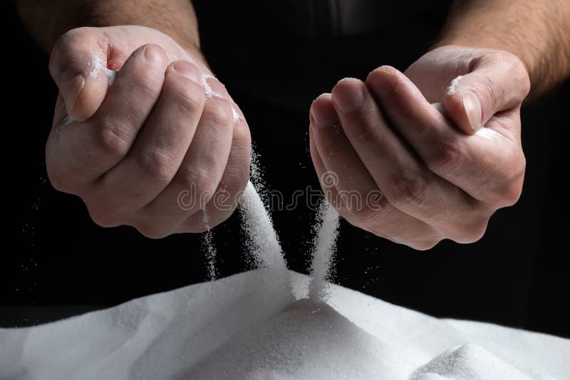 Sand Running through Hands As a Symbol for Time Running Stock Image ...