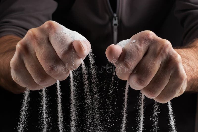 Sand Running through Hands As a Symbol for Time Running Stock Image ...