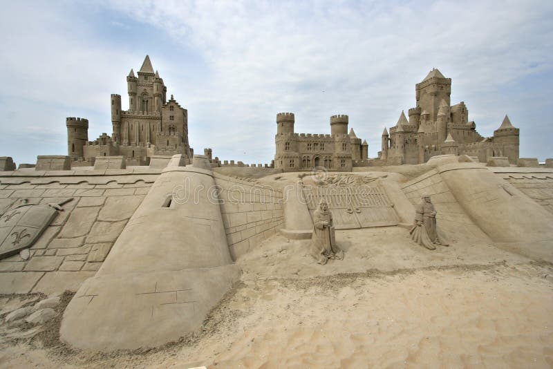 Sand-Schloss stockbild. Bild von geformt, kunst, geschichte - 14658313