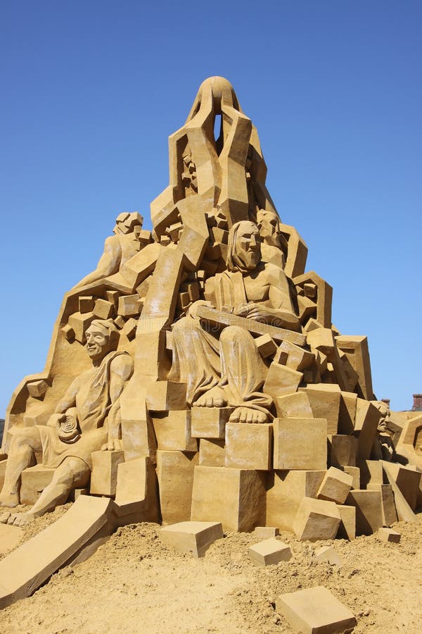 Sand Sculpture Festival 2012 Denmark Editorial Photography - Image of ...