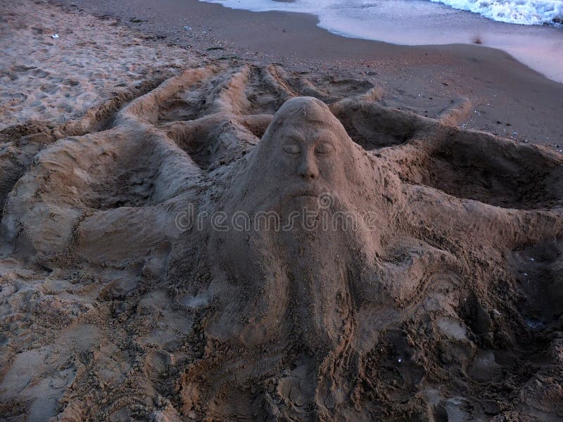 Sand sculpture stock photo. Image of craftsmanship, sand - 33315840