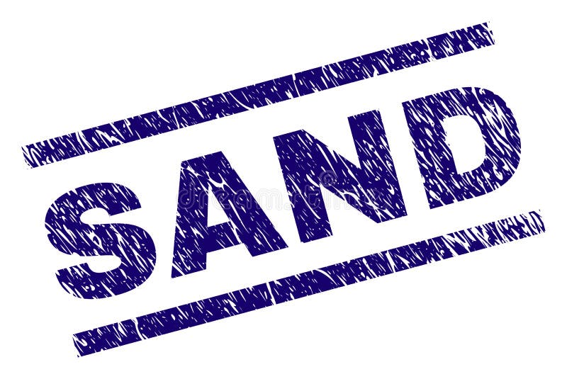 Grunge Textured SAND Stamp Seal Stock Vector - Illustration of design ...