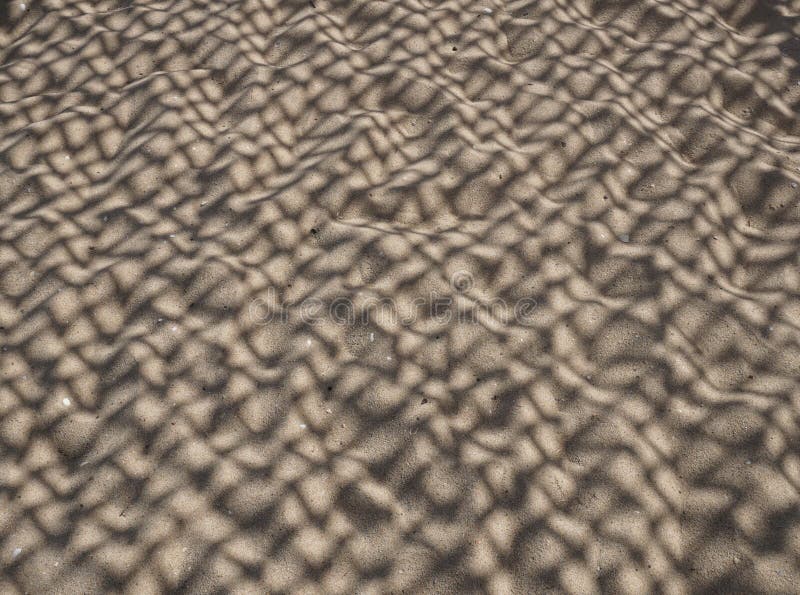 Sand Shaded with Shade Netting on Beach Stock Image - Image of shape ...