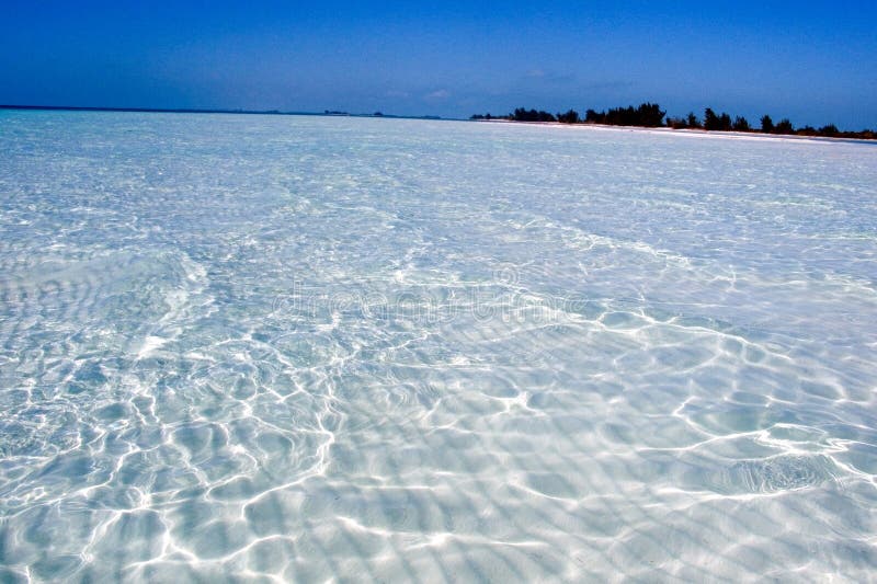 Sand Shallow on Caribbean Sea - 2 Stock Photo - Image of beach, largo ...