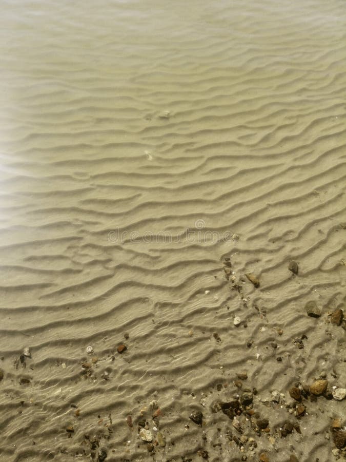 Sand Shallow Water,Â waves Pattern on Sand Under the Water Stock Photo ...