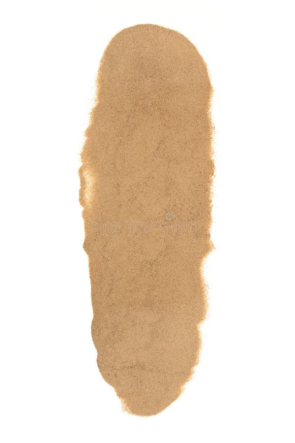 Sand Shape Isolated on White Background Stock Photo - Image of sandy ...