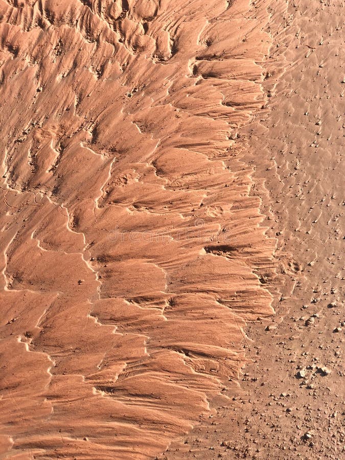 Sand flowing after rain stock image. Image of waves - 192088229