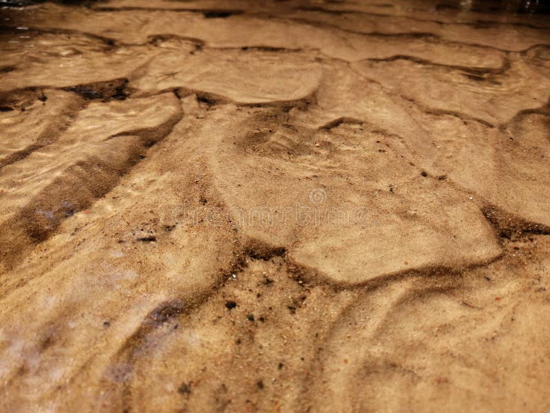 Sand Shapes Under River Water Stock Image - Image of river, forestmagic ...