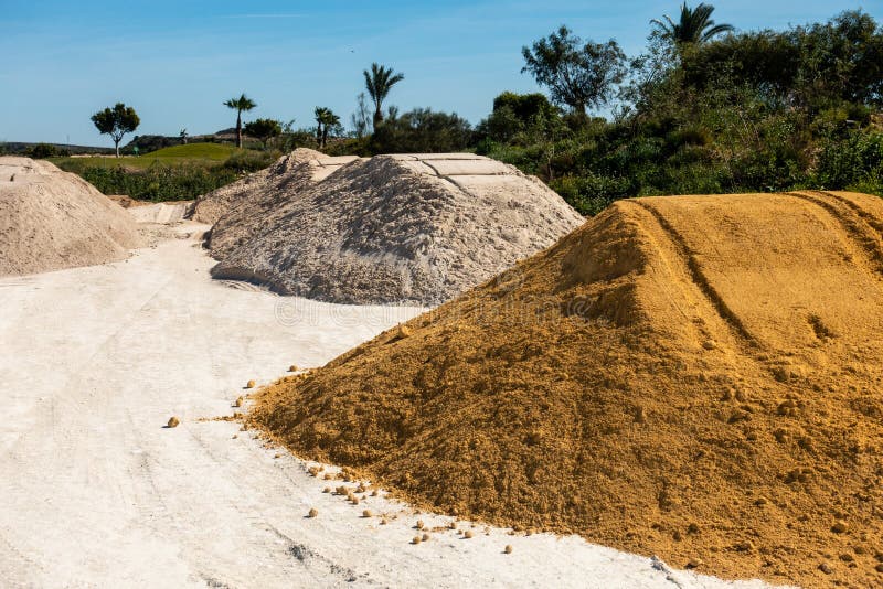 Sand shingle rubble stock image. Image of field, stone - 173855245
