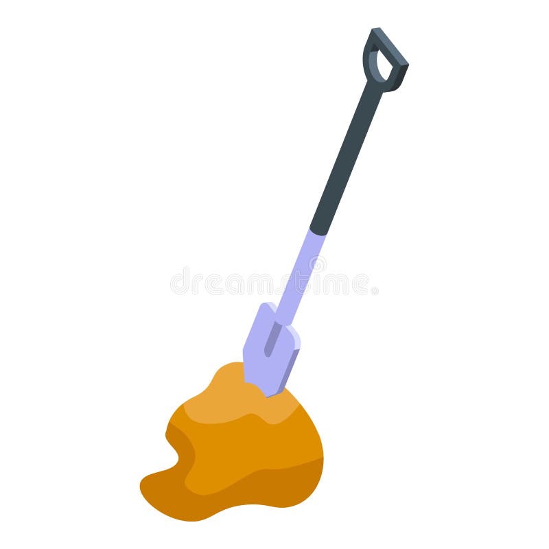 Sand Shovel Icon Isometric Vector. Mine Loader Stock Vector ...