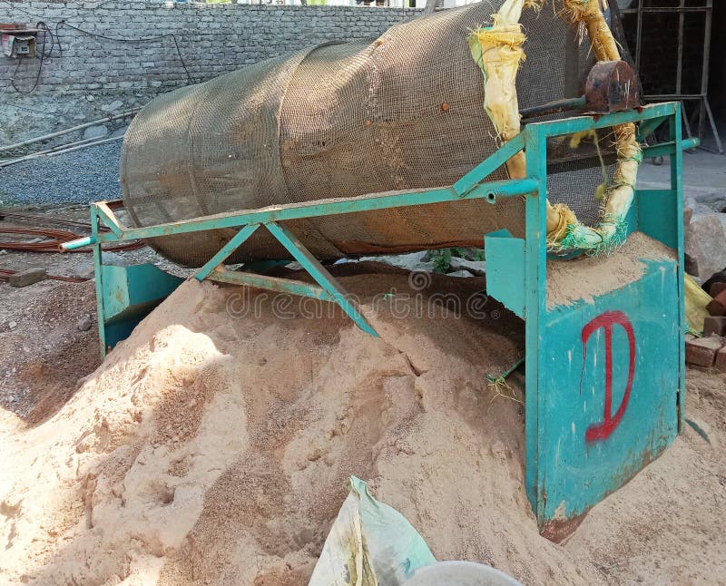 Sand Sifter for Home Construction Stock Photo - Image of siftingtool ...