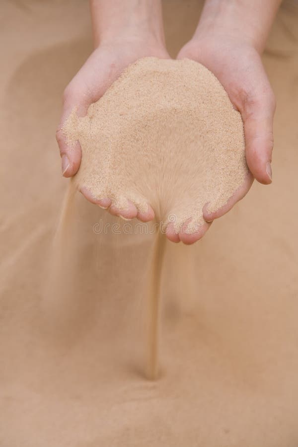 Sand sifting throw hands stock image. Image of dump, child - 8834019