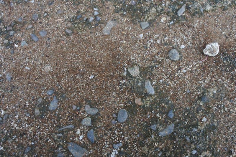 Sand and Small and Large Rocks of Various Colors for Background Stock ...