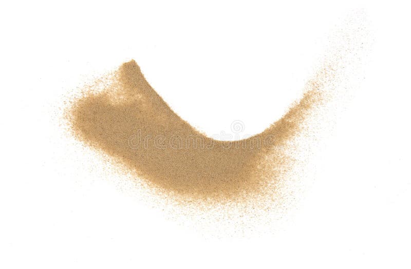 Sand Splash Isolated on White Background Stock Photo - Image of dune ...