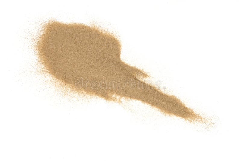 Sand Splash Isolated on White Background Stock Photo - Image of sandy ...