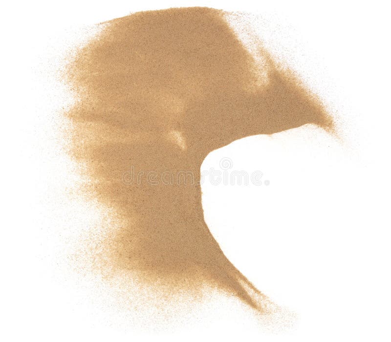 Sand Splash Isolated on White Background Stock Photo - Image of beach ...
