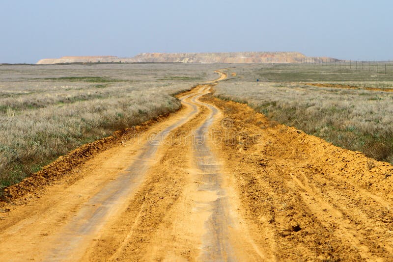 Steppe road mongolia stock image. Image of steppecountry - 76500623