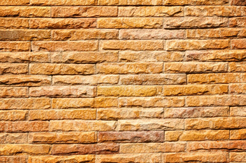Sand Stone Brick Wall for Backgrounds Textures Stock Photo - Image of ...