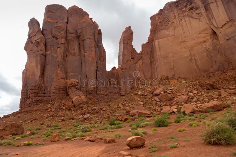 Sand Stone Monuments in Arizona Stock Image - Image of sandstone ...