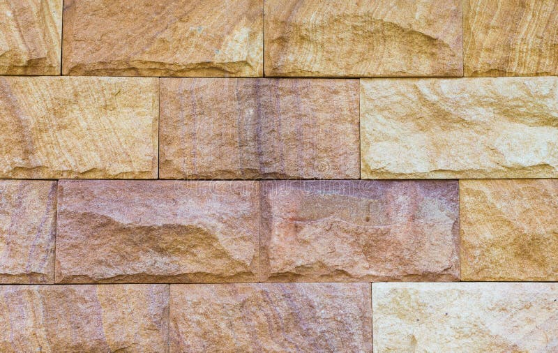Sand stone wall stock photo. Image of built, sand, cement - 45758924