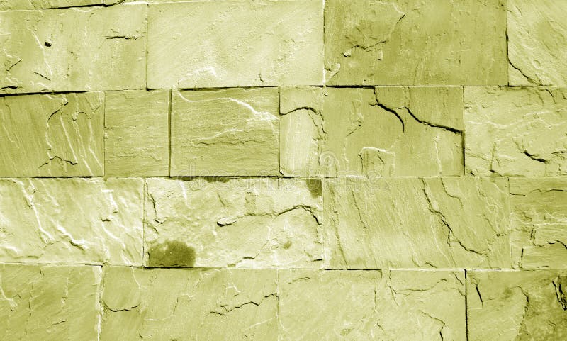 Sand Stone Wall in Yellow Tone Stock Image - Image of architecture ...