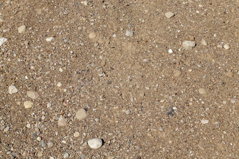 Sand with Stones on the Construction Site during the Construction Stock ...