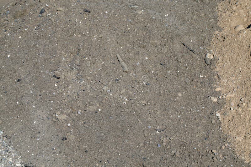 Sand with Stones on the Construction Site during the Construction Stock ...