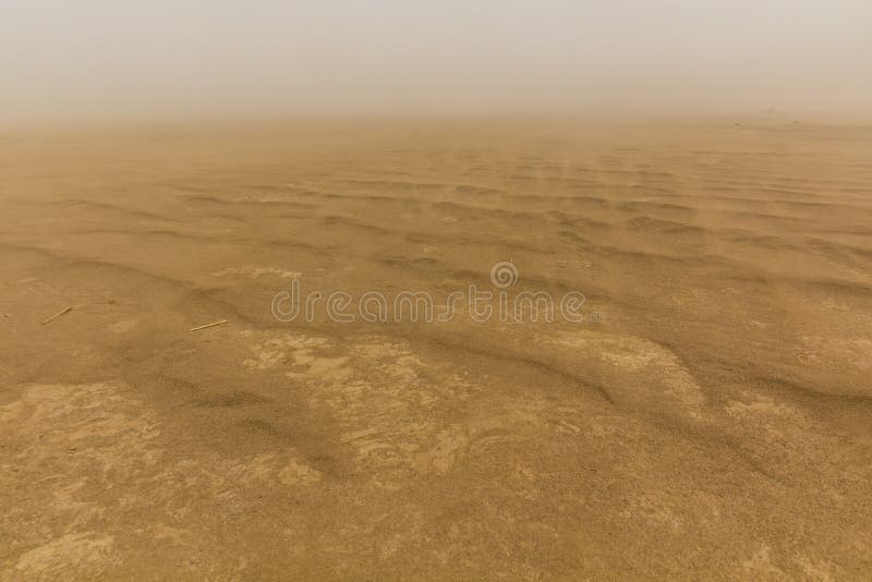 Sand Storm in Danakil Depression, Ethiopi Stock Photo - Image of wind ...