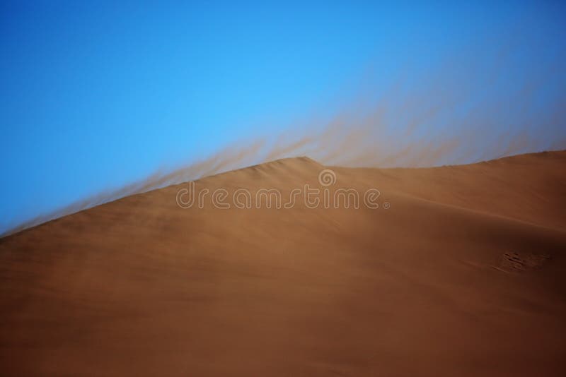 Sand storm in desert stock photo. Image of dusty, landscape - 12399652