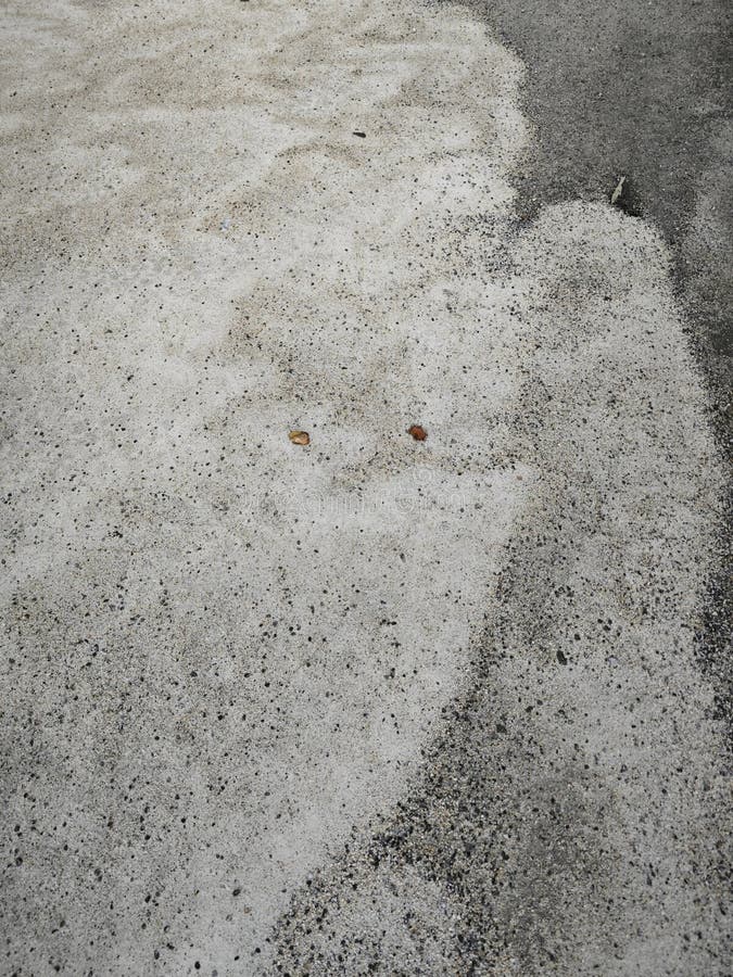 Sand on the Surface of the Asphalt Road Stock Photo - Image of particle ...