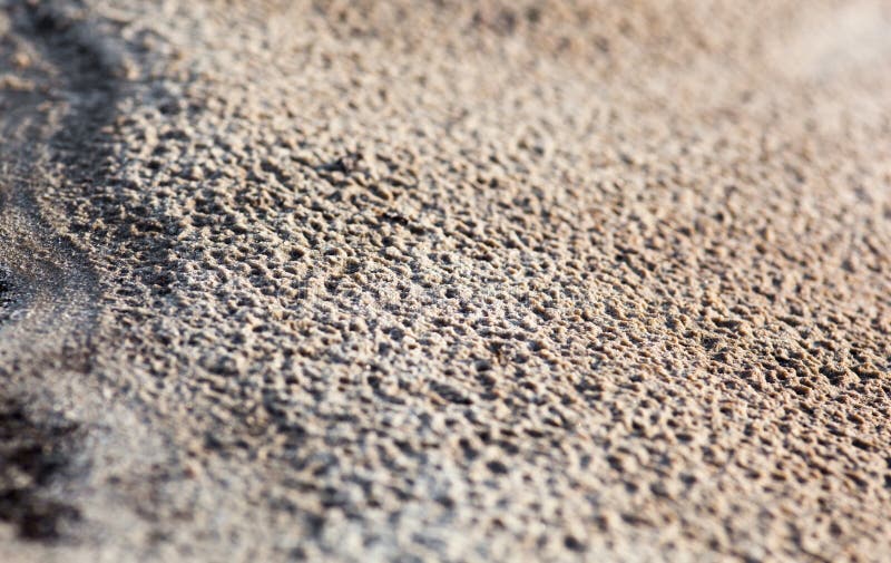 Sand Surface after the Rain Stock Image - Image of brown, gritty: 82253805