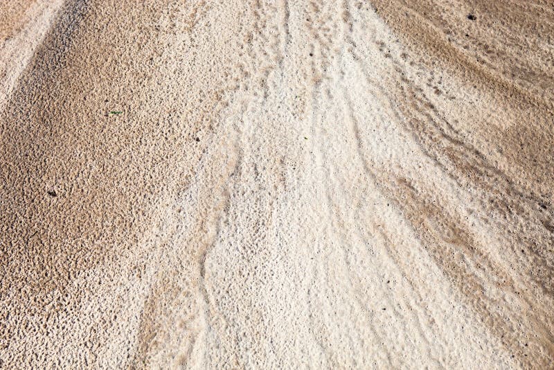 Sand Surface after the Rain Stock Photo - Image of background, coarse ...