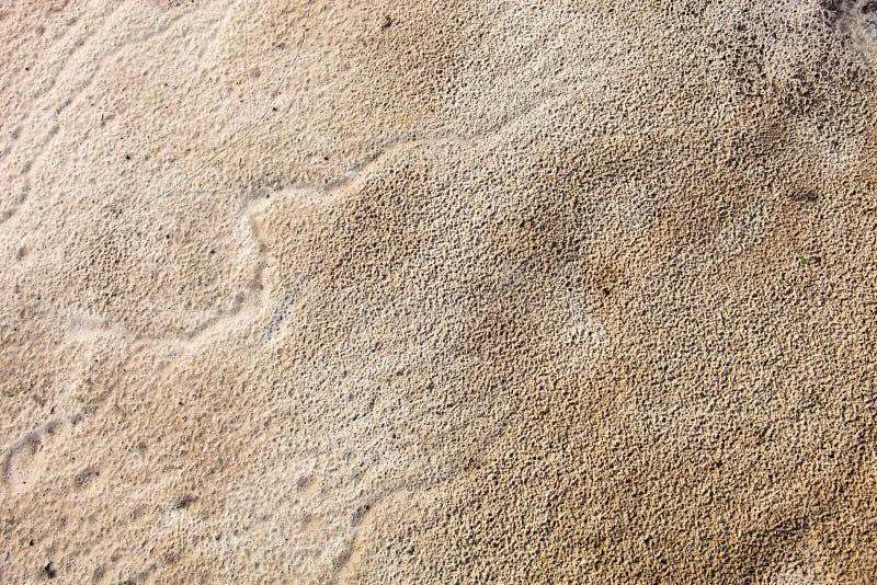 Sand Surface after the Rain Stock Image - Image of groove, coarse: 85382937
