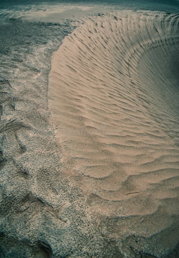 Sand Surface in the Technical Area Stock Image - Image of nature ...