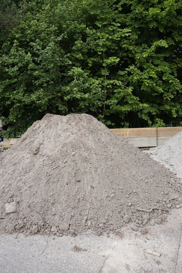 Sand tail stock image. Image of highway, crane, excavator - 54899955