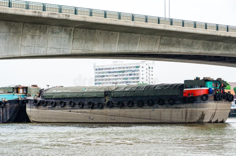 Sand tank ship. editorial stock photo. Image of thailand - 42751793