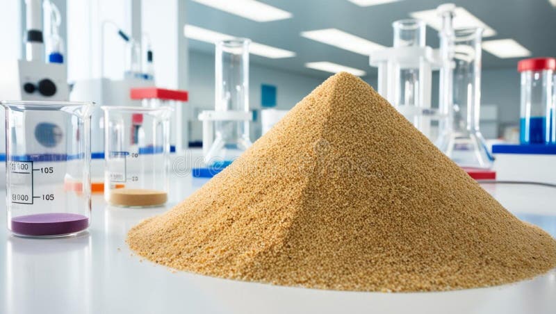 Sand Testing in a Laboratory Stock Illustration - Illustration of ...