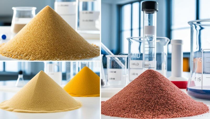 Sand Testing in a Laboratory Stock Illustration - Illustration of ...