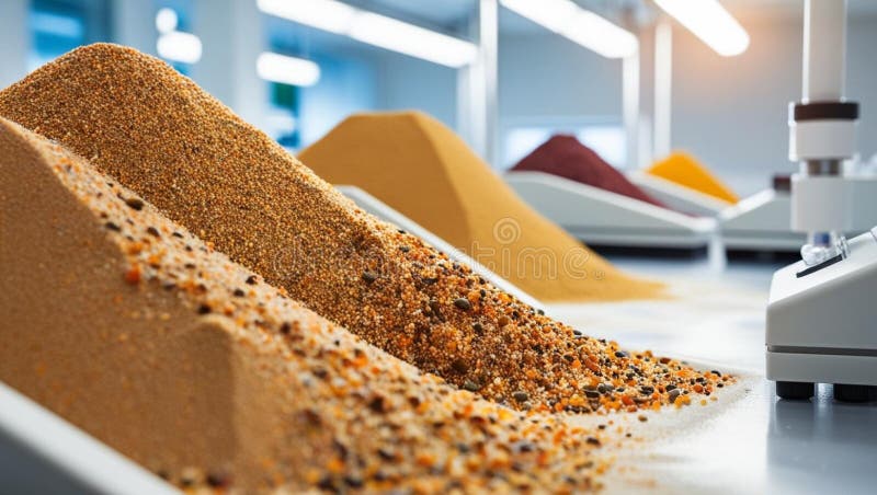 Sand Testing in a Laboratory Stock Illustration - Illustration of ...