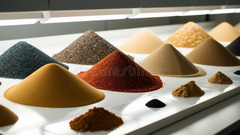 Sand Testing in a Laboratory Stock Illustration - Illustration of ...