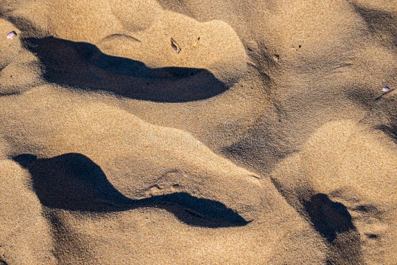 Sand texture on the beach stock image. Image of footprint - 150430001