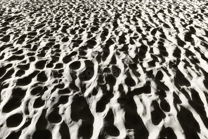 Sand Texture in Black and White Stock Image - Image of white, beach ...