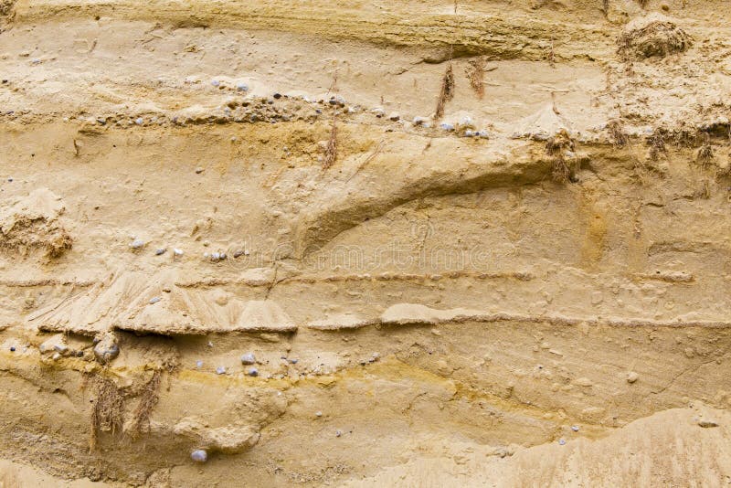 Sand texture from a cliff stock image. Image of sand - 113630129
