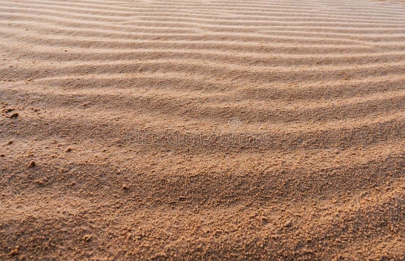 Sand Texture on a Desert Dune with Patterns in the Form of Waves ...